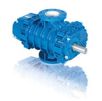 Horizontal Tri Rotary Lobe Blowers Vertical Cast Iron For Low Pulse System