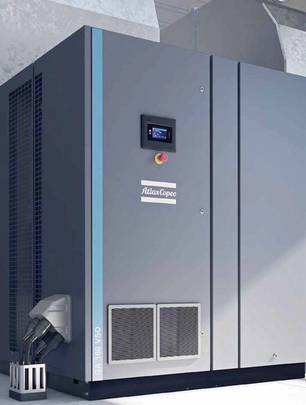 15.5-62.2m3/Min Twin Screw Air Compressor , ISO Oil Injected Rotary ...