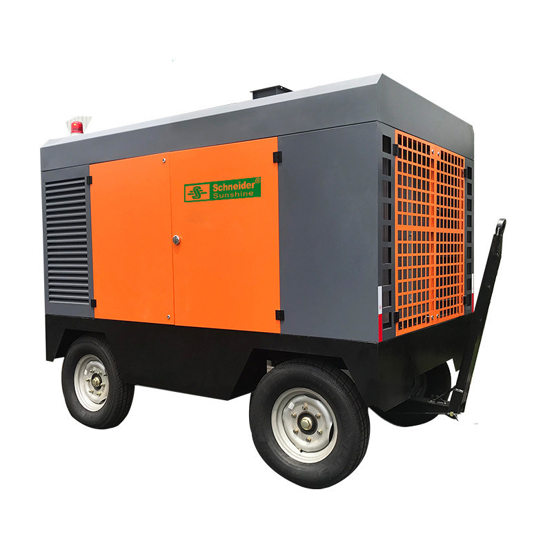 Strong Adaptability Portable Screw Air Compressor , Portable Diesel Air ...